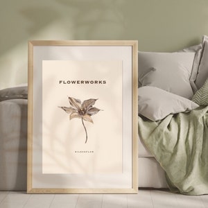 Wildflower Art Print Indigo Rm BTS Art illustration Lowkey Kpop Prints ...