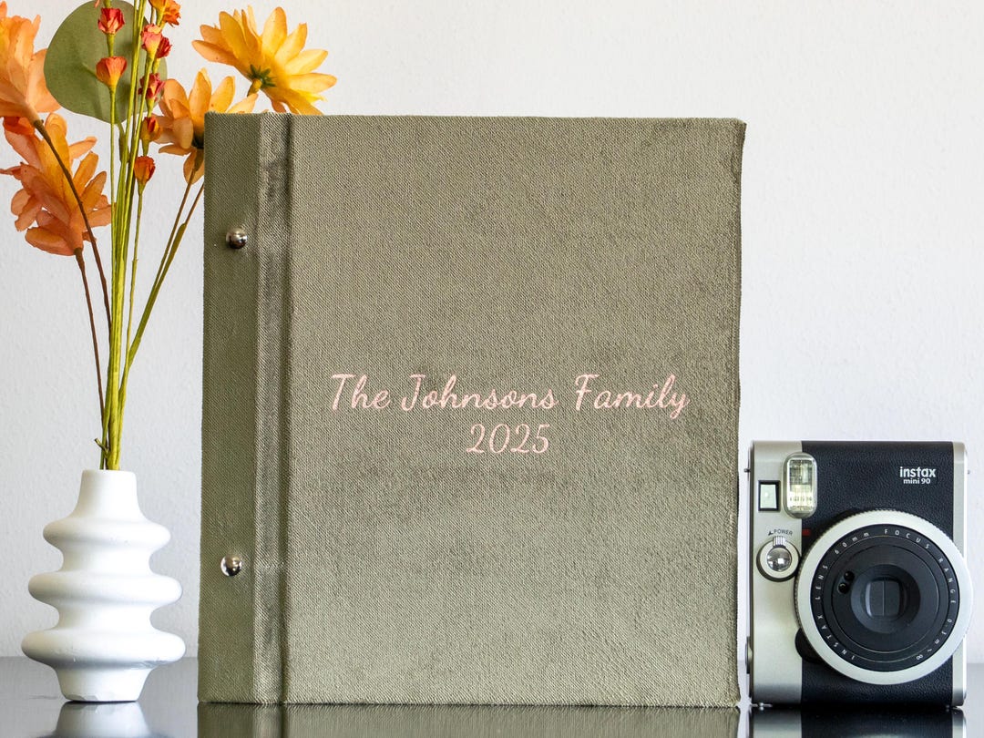Self Adhesive Family Photo Album, Personalized Family Memory Book ...