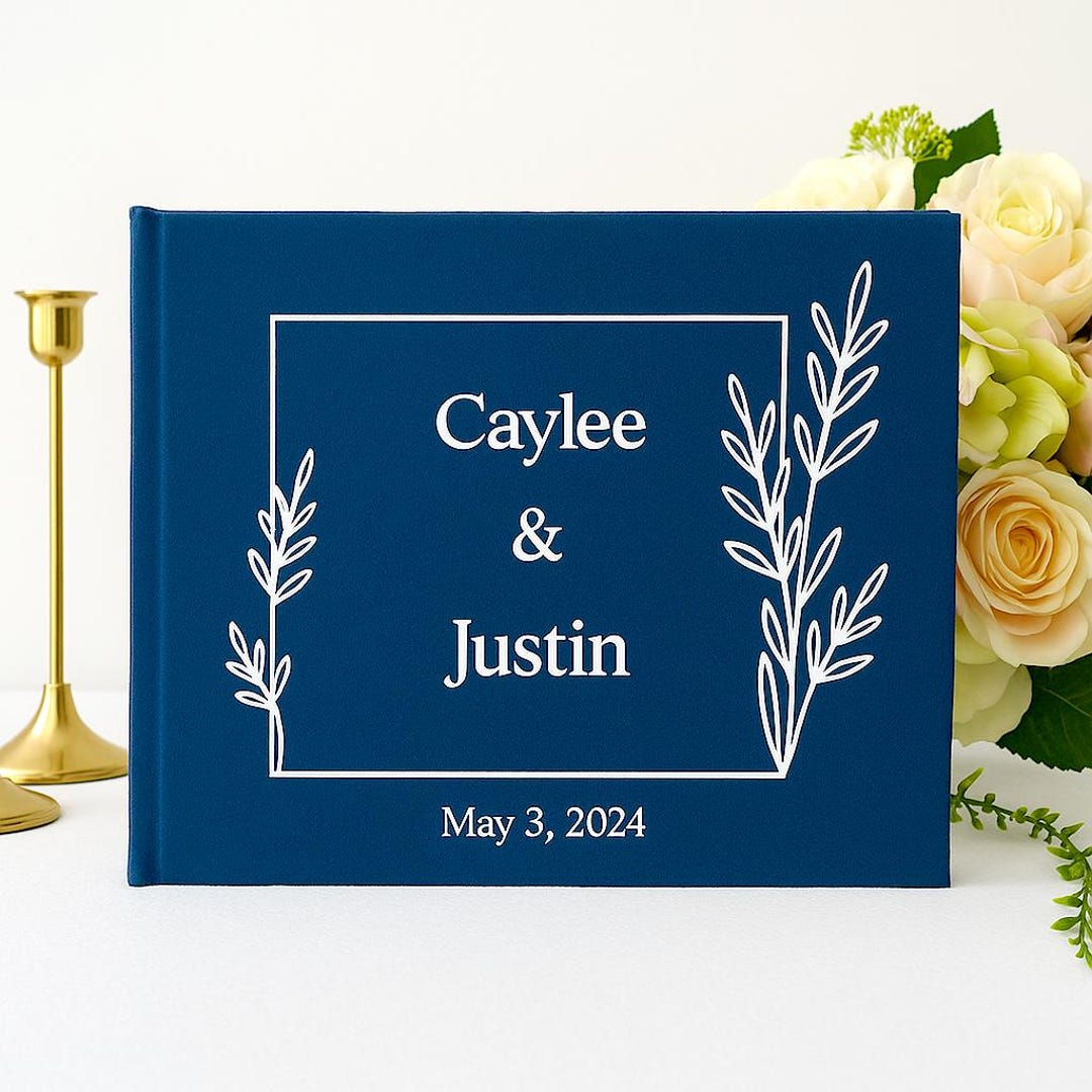 Personalized Wedding Guest Book With Custom Pages – Instax Polaroid ...