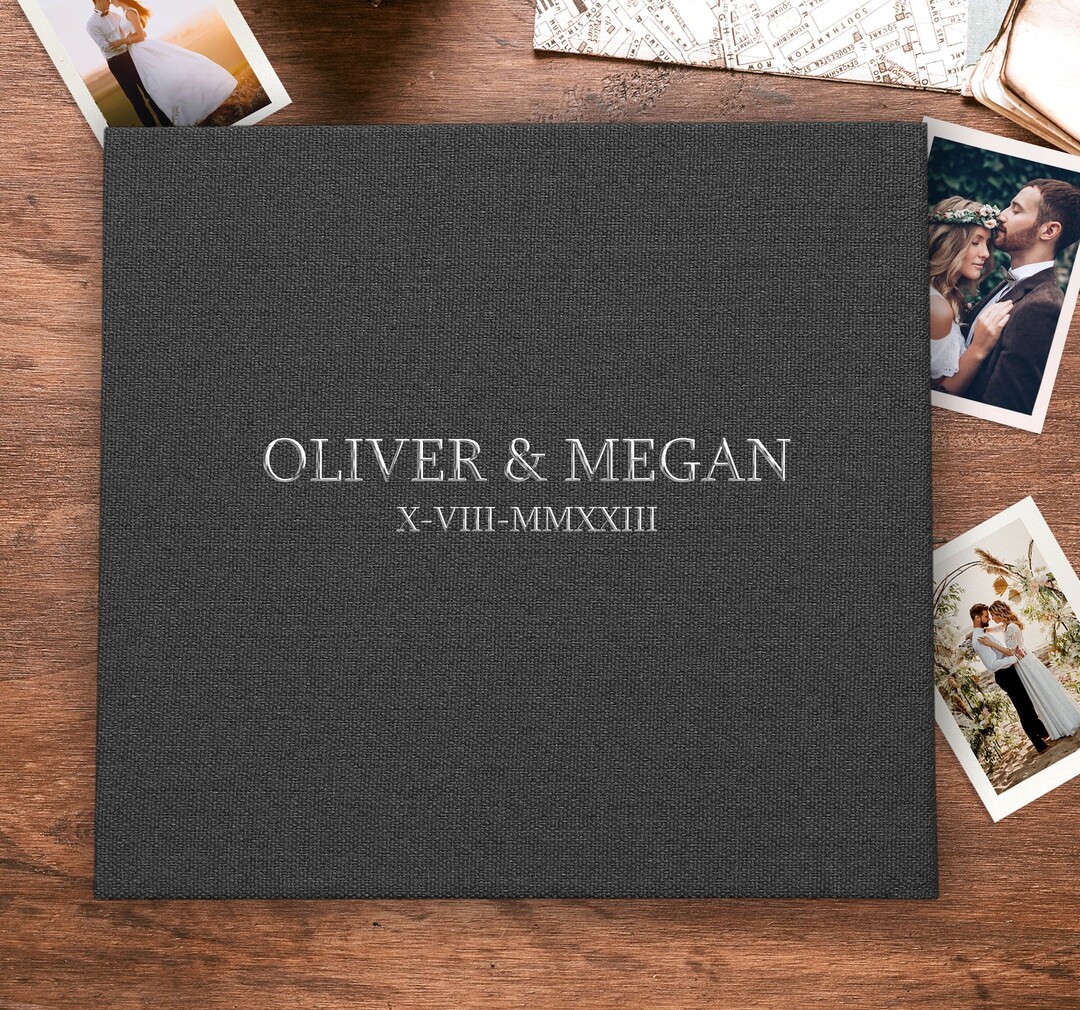 Wedding Instax Guest Book, Photo Booth Guest Book, Linen Guest Book ...