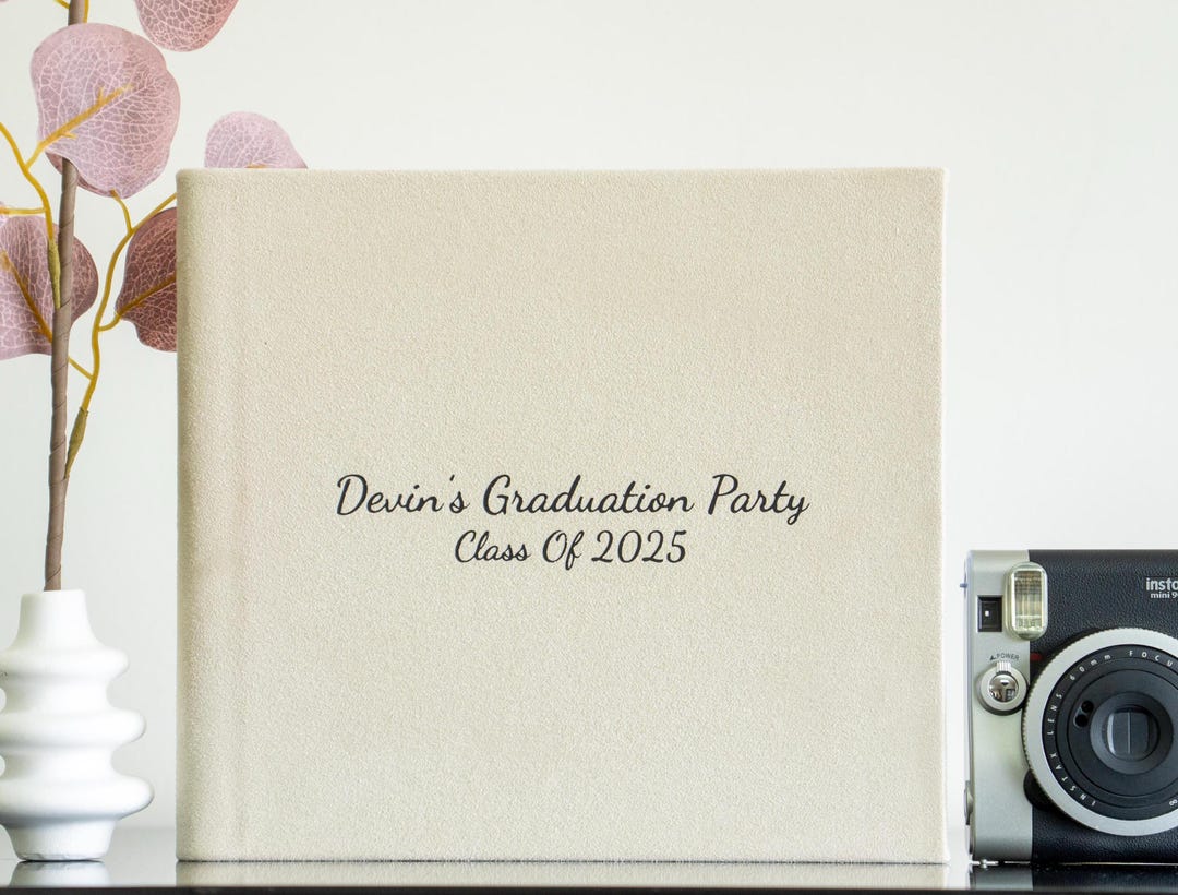 Personalized Graduation Guest Book: Instax Photo Album, High School or ...