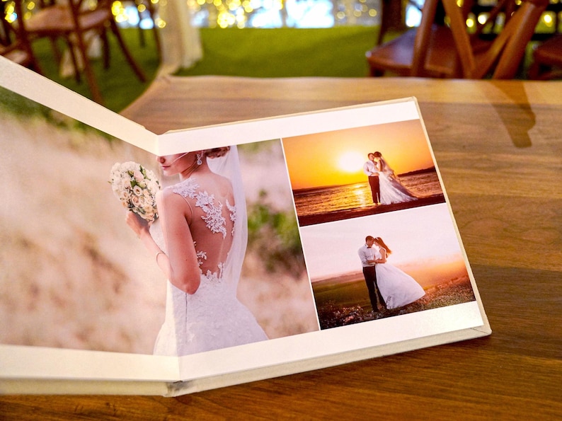 Lay Flat Wedding Photo Album: Personalized Keepsake Book - Etsy