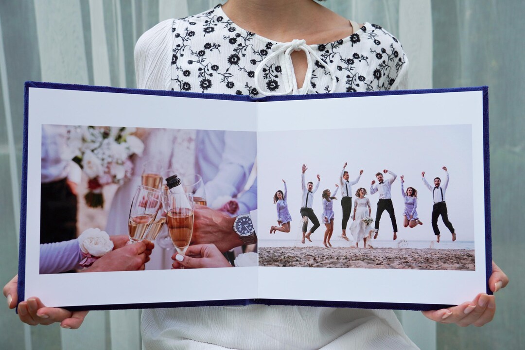 Navy Blue Wedding Album Designing Included Luxury Wedding Photo Album ...