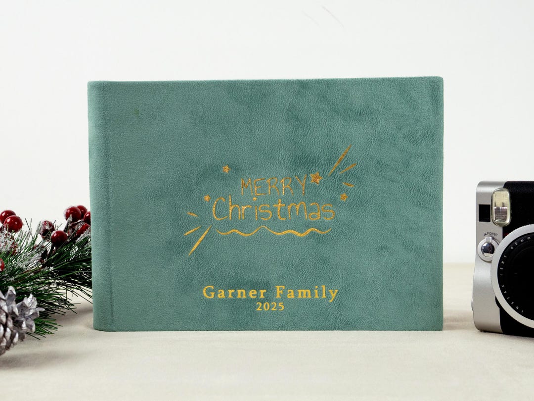2025 New Year Guest Book Christmas Family Gifts Merry Christmas Book ...