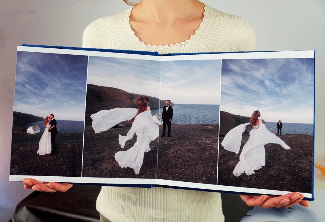 Layflat Flush Mount Photo Album With Printed Photos, Wedding Photo ...