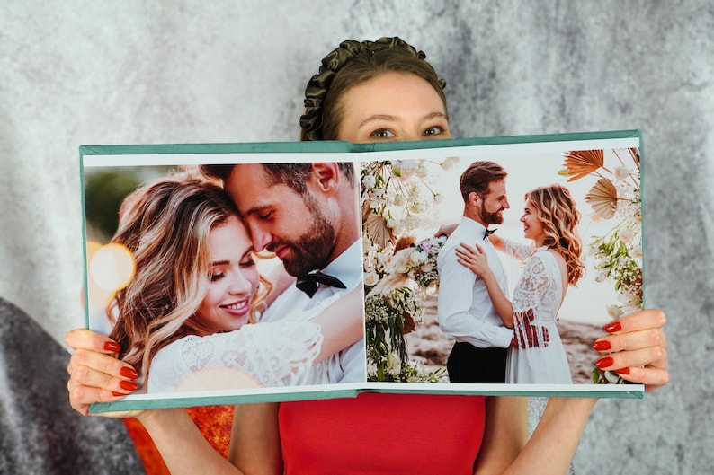 Lay Flat Wedding Photo Album: Personalized Keepsake Book - Etsy
