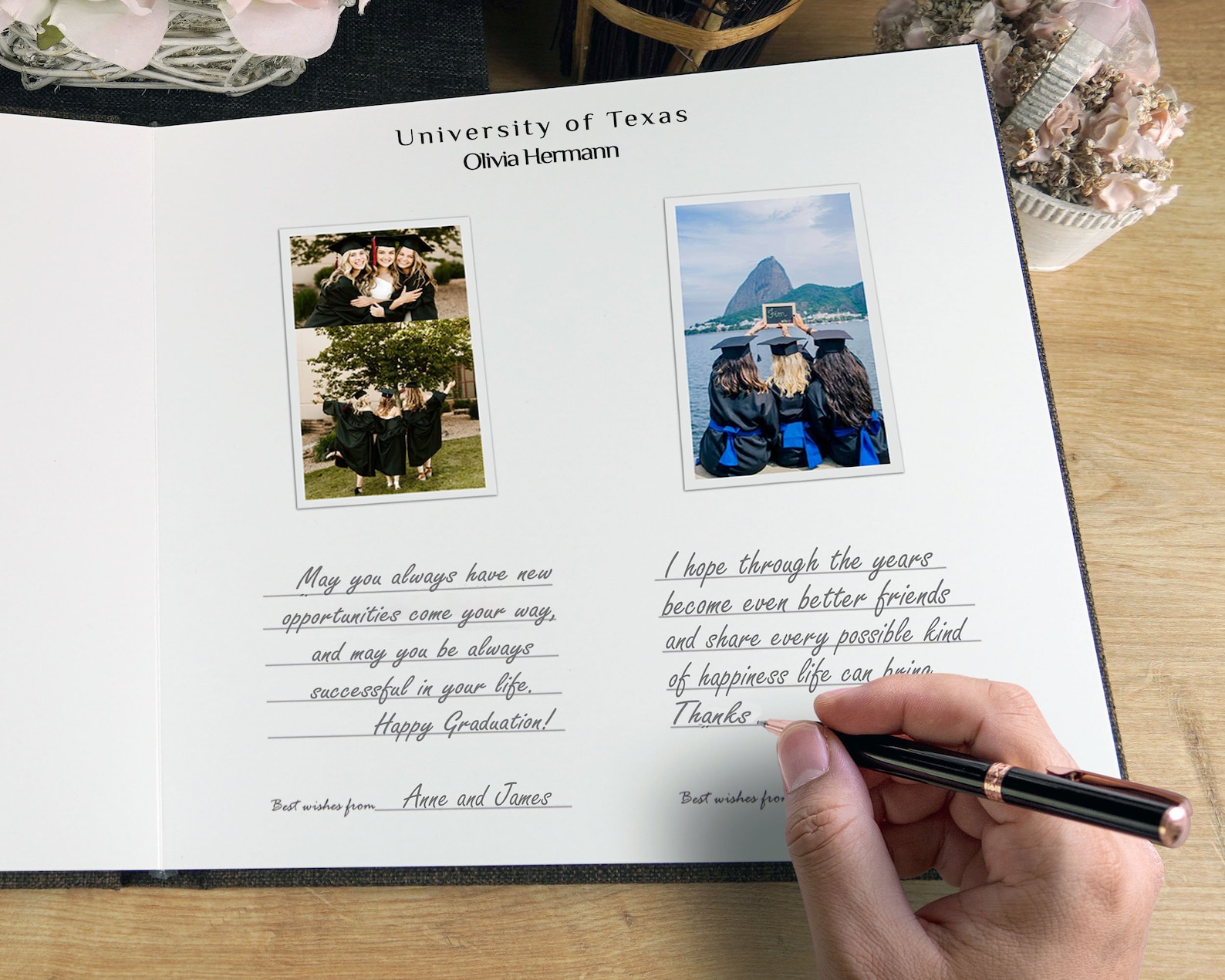 Personalized Graduation Guest Book: Photo Album, Memory Keepsake - Etsy