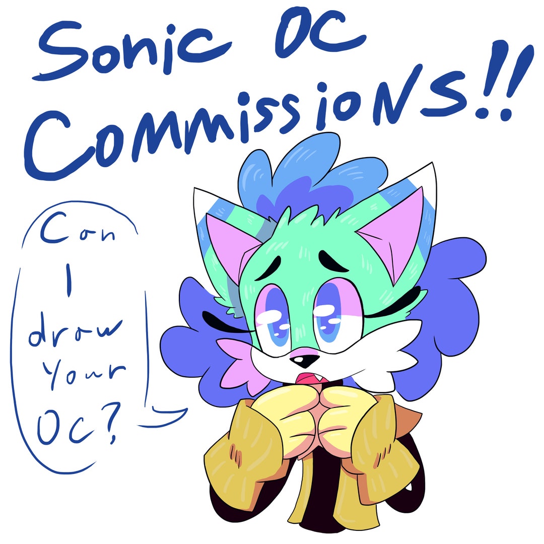 Custom Sonic OC Art Commissions - Etsy