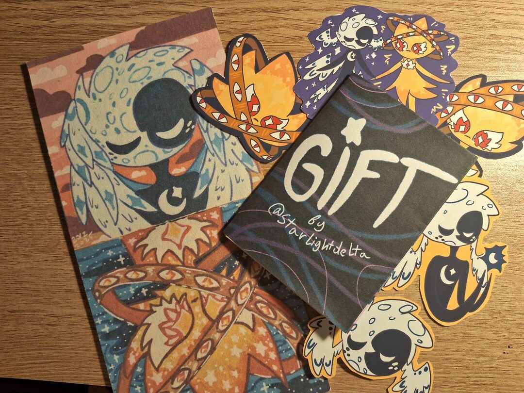 Biblically Accurate Sun and Moon Bundle (stickers, Zine and Print ...