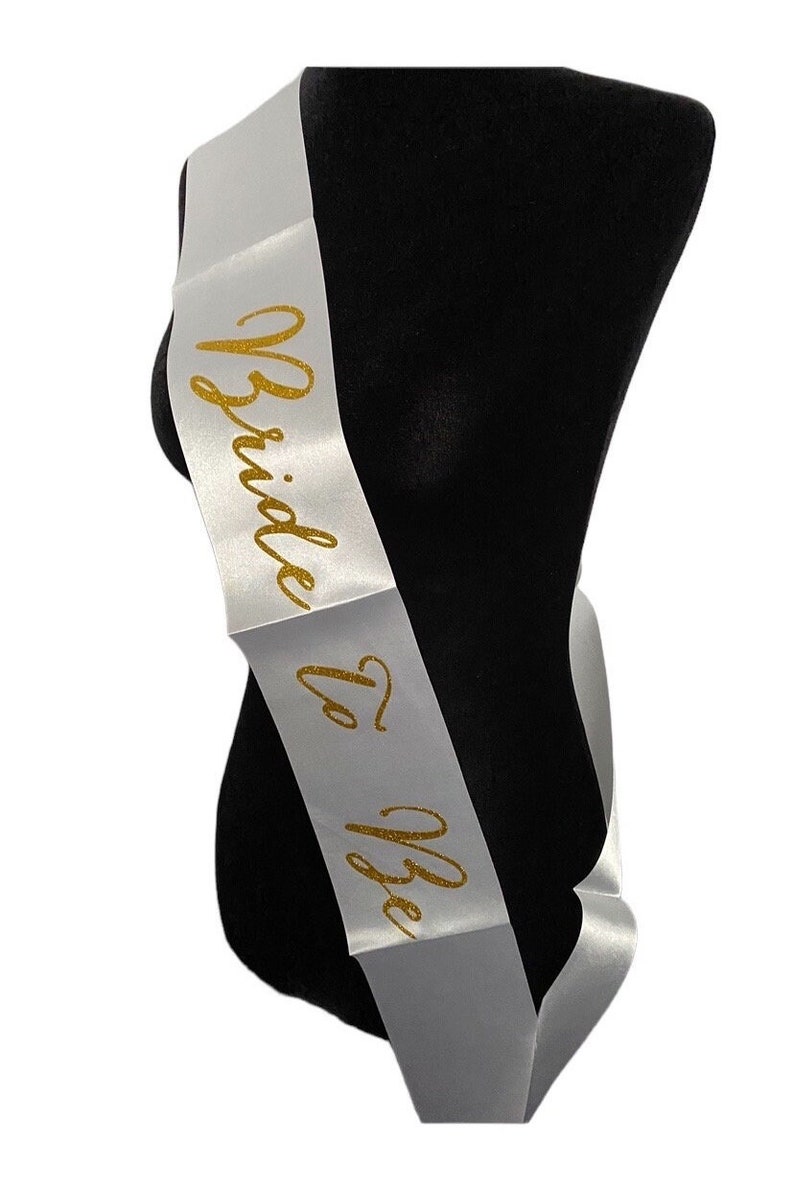 Bride to Be Sash, Bachelorette Party Sash, Gold Glitter Lettering ...