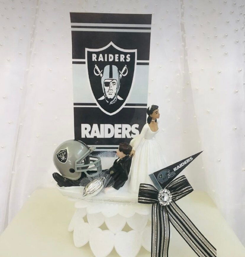 Raiders Inspired Cake Topper FREE PRIORITY SHIPPING - Etsy