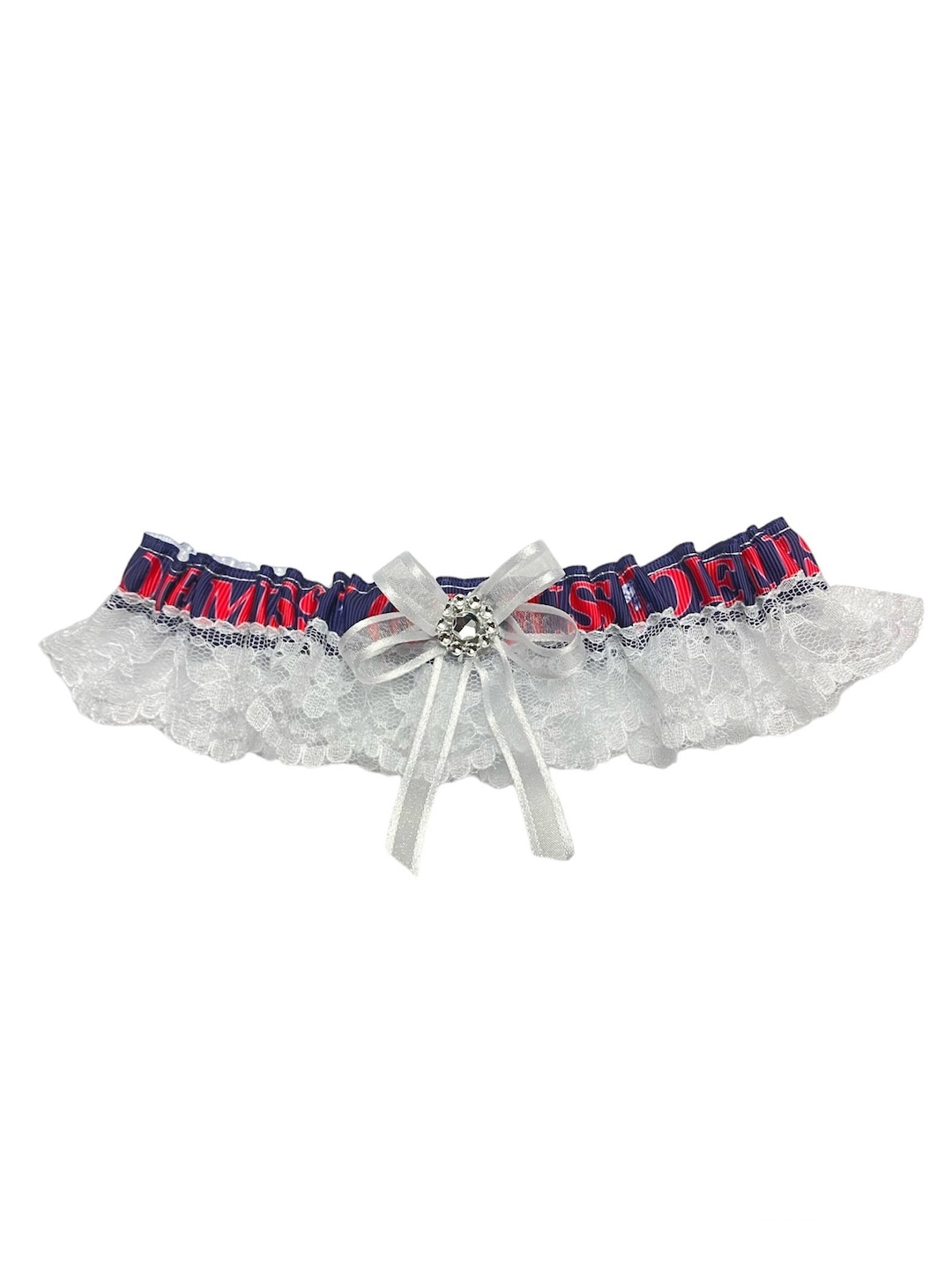 Ole Miss Inspired Wedding Garter, Sports Garter, Wedding Accessory ...