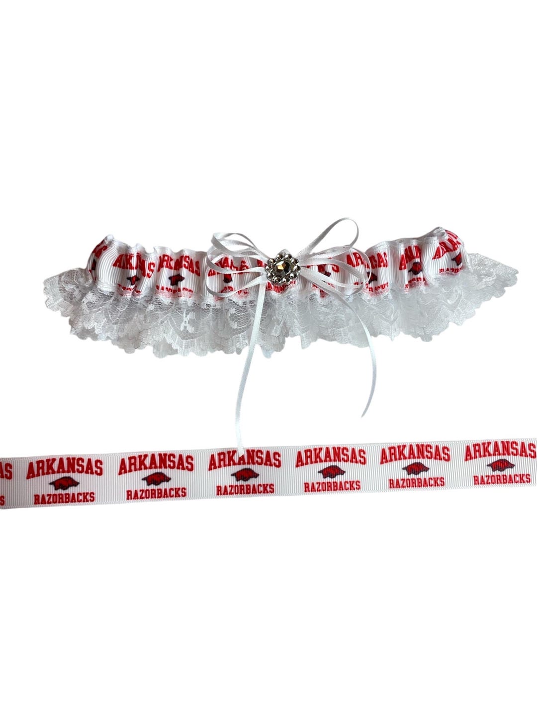 Arkansas Inspired Wedding Garter, Sports Garter, Wedding Accessory ...