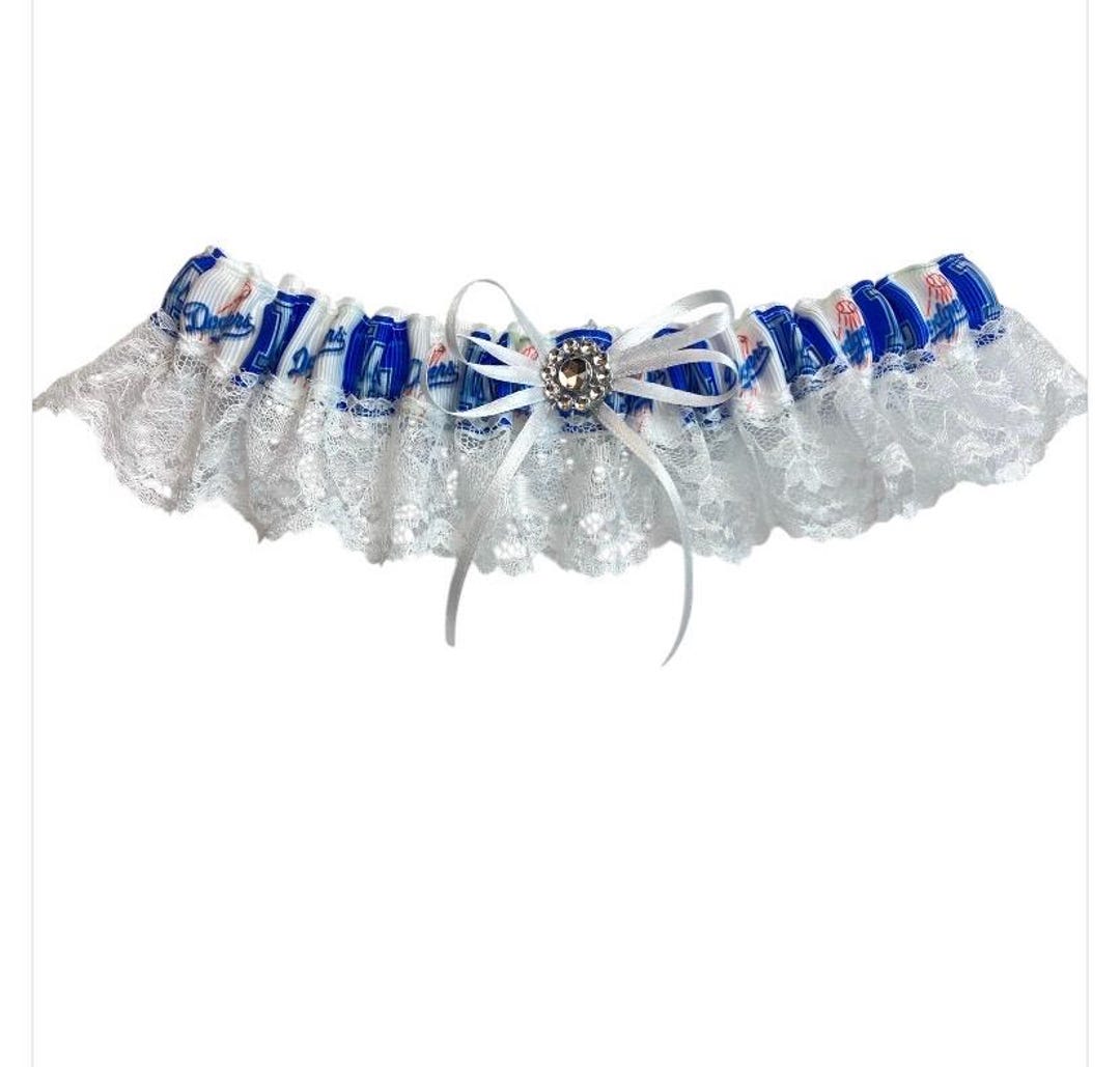 Dodgers Wedding Garter: Handmade Sports Team Bridal Accessory - Etsy