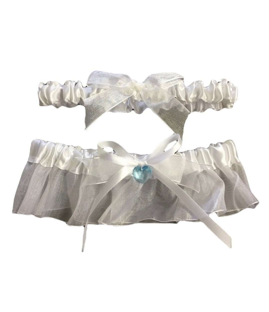 White Wedding Garter Set - Etsy