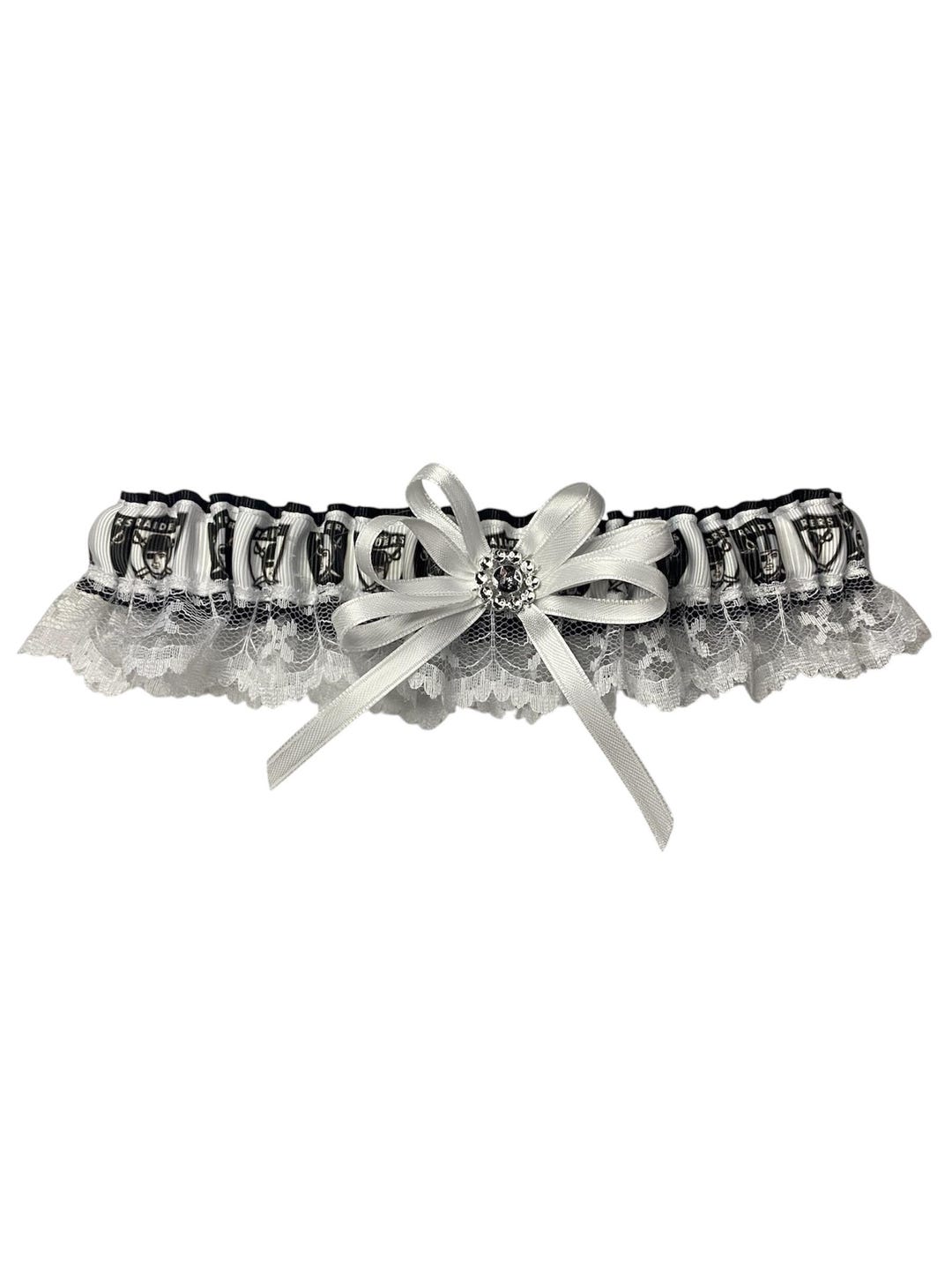 Raiders Inspired Wedding Garter, Sports Garter, Wedding Accessory ...
