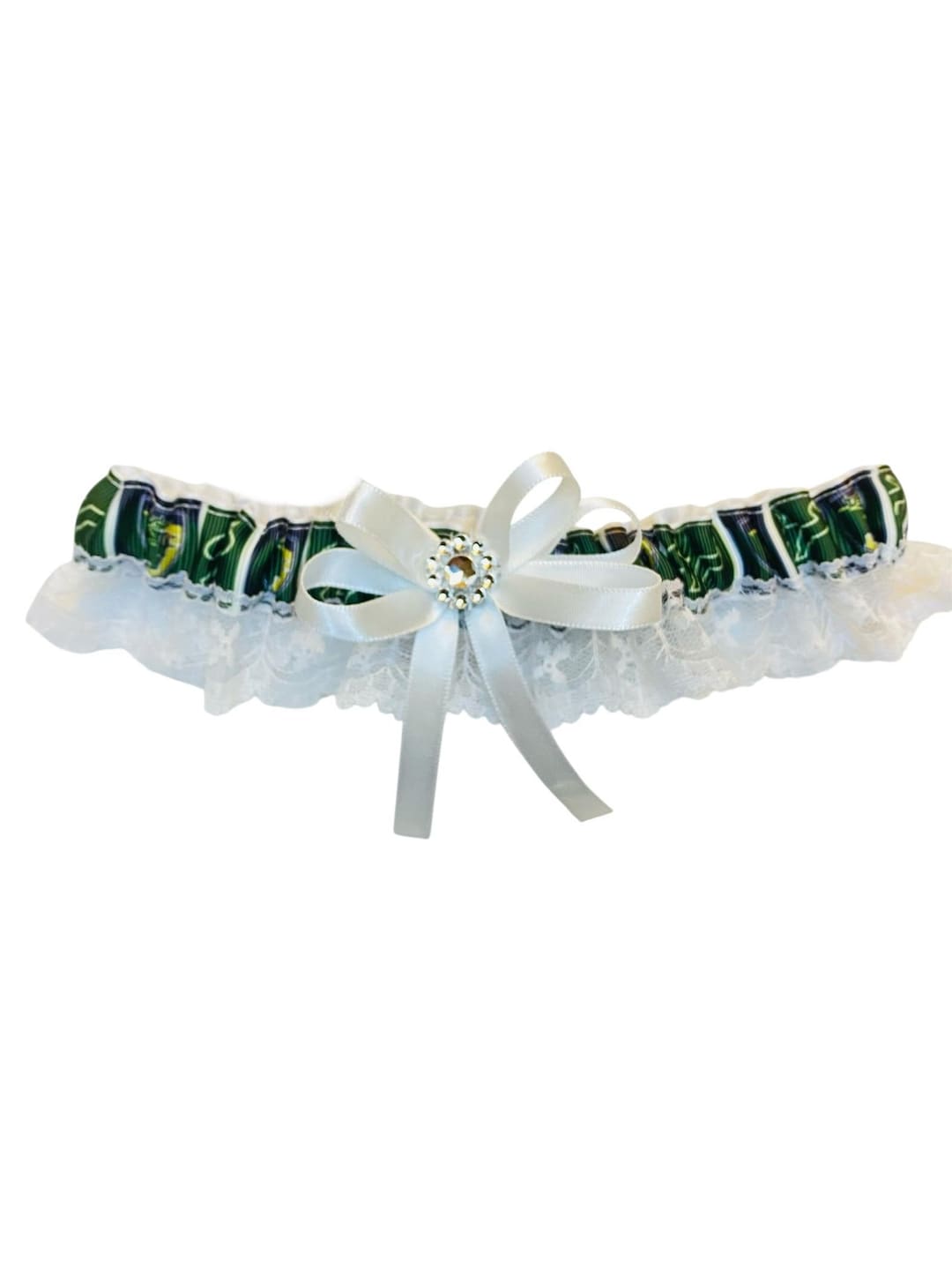 Collegiate Football Inspired Wedding Garter, Sports Garter, Wedding ...