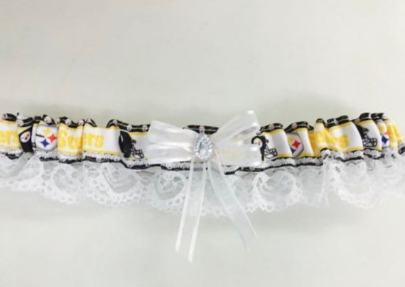 Steelers Inspired Wedding Garter Sports Garter Wedding - Etsy