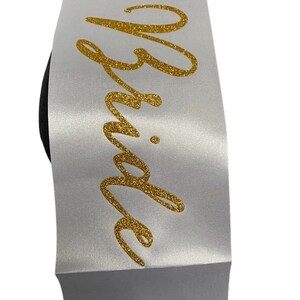 Bride to Be Sash, Bachelorette Party Sash, Gold Glitter Lettering ...