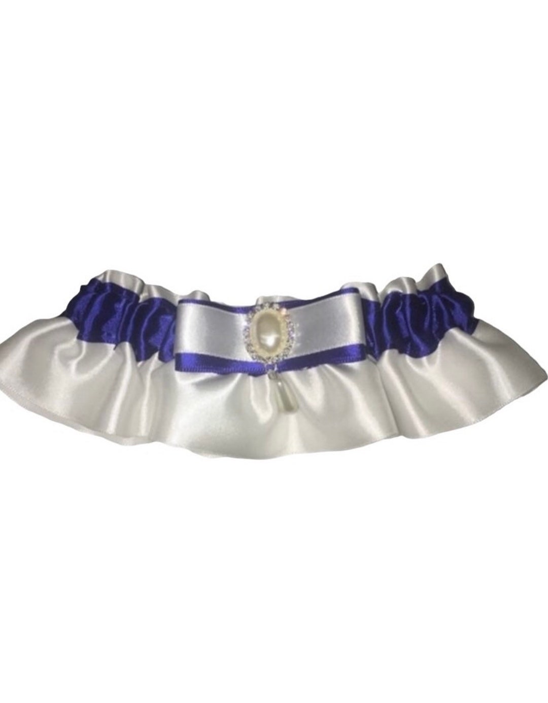Royal Blue Satin Wedding Garter: Keepsake Bridal Accessory - Etsy