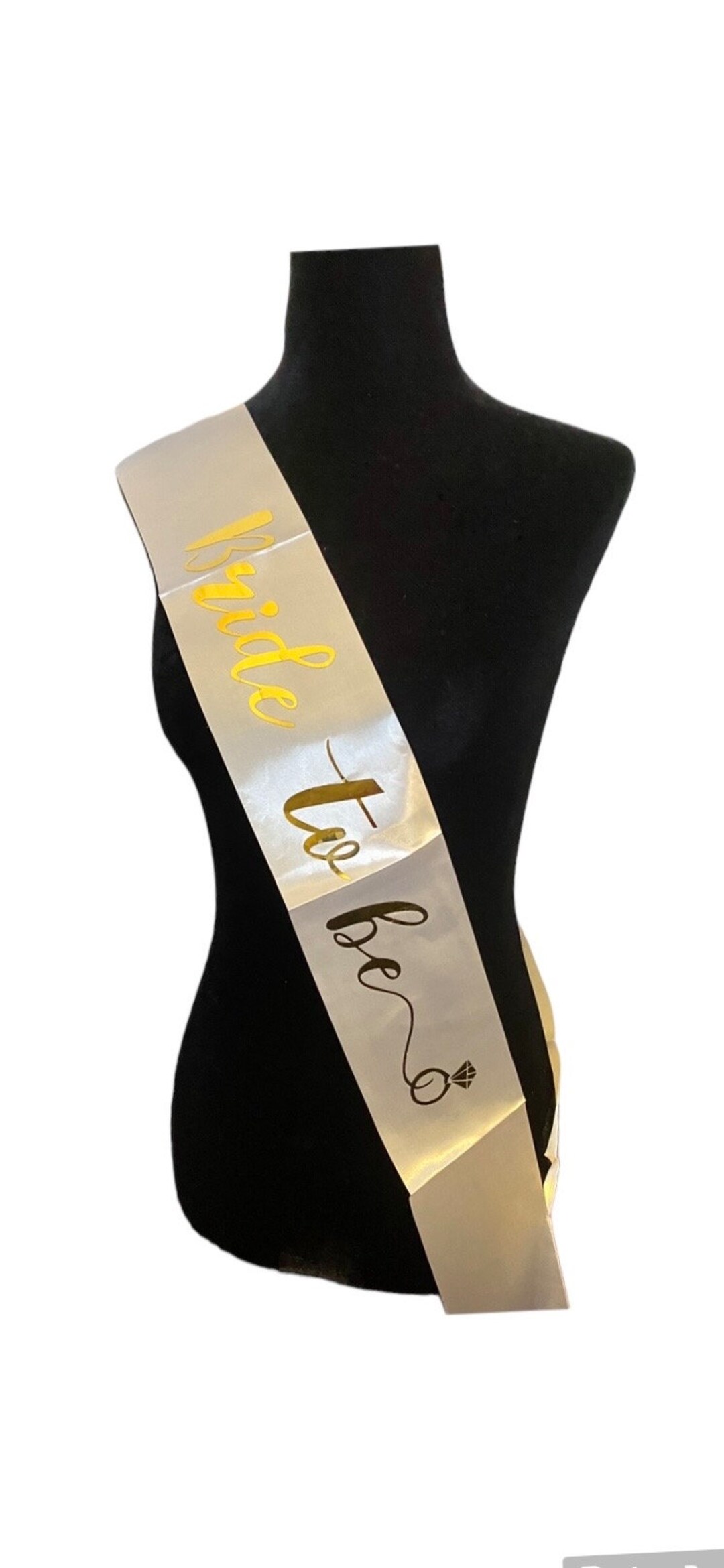 Bride to Be Sash, Bachelorette Party Sash, Metallic Gold Lettering ...