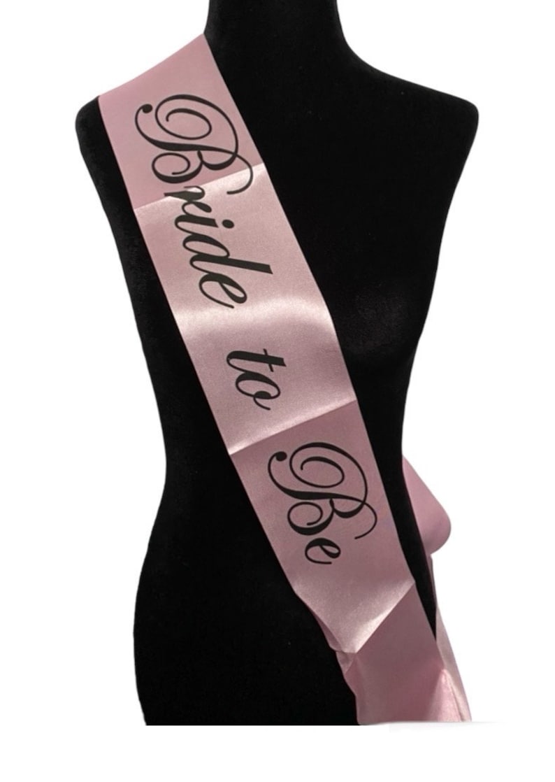 Pink Bride to Be Sash: Bachelorette Party Bridal Shower - Etsy