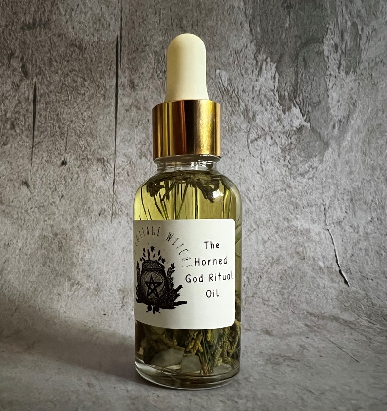 The Horned God Oil, Deity Oil, Alter Oil, Essential Oil, Dried Herbs ...