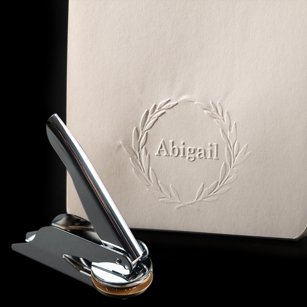 Personalized Embosser Stamp Custom Wedding Embosser Stamp - Etsy