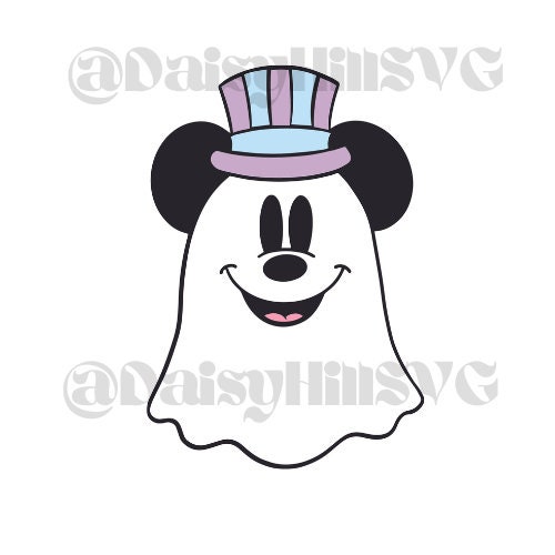 Layered Halloween Mickey Ghost SVG PNG JPG - Etsy