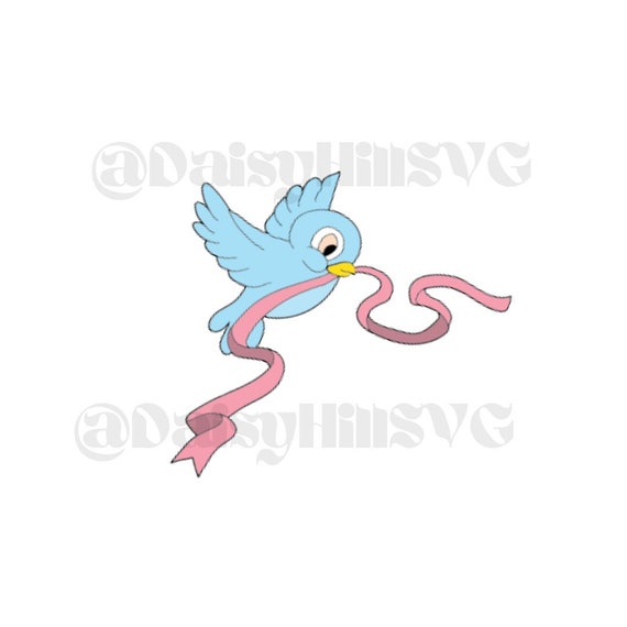 Bluebirdribbon SVGDXFPNG Digital Download - Etsy