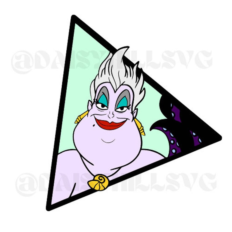 Layered Ursula, Little Mermaid Villain SVG,DXF,PNG Digital Download - Etsy