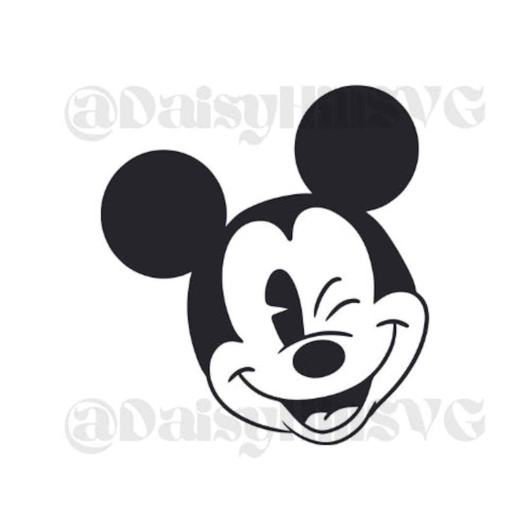 Mickey Face Layered SVG, PNG, DXF Digital Download - Etsy