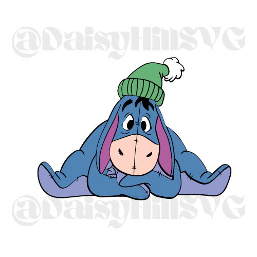 Layered Holiday Eeyore, Christmas SVG, PNG, DXF - Etsy