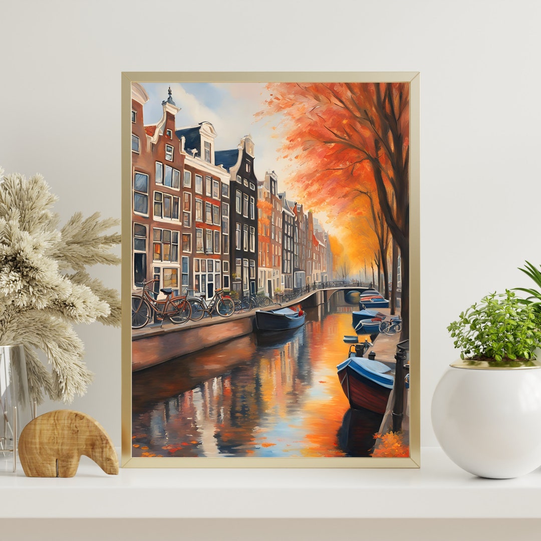 Amsterdam Wall Art Dutch Printable Art Amsterdam Poster Amsterdam Gift ...
