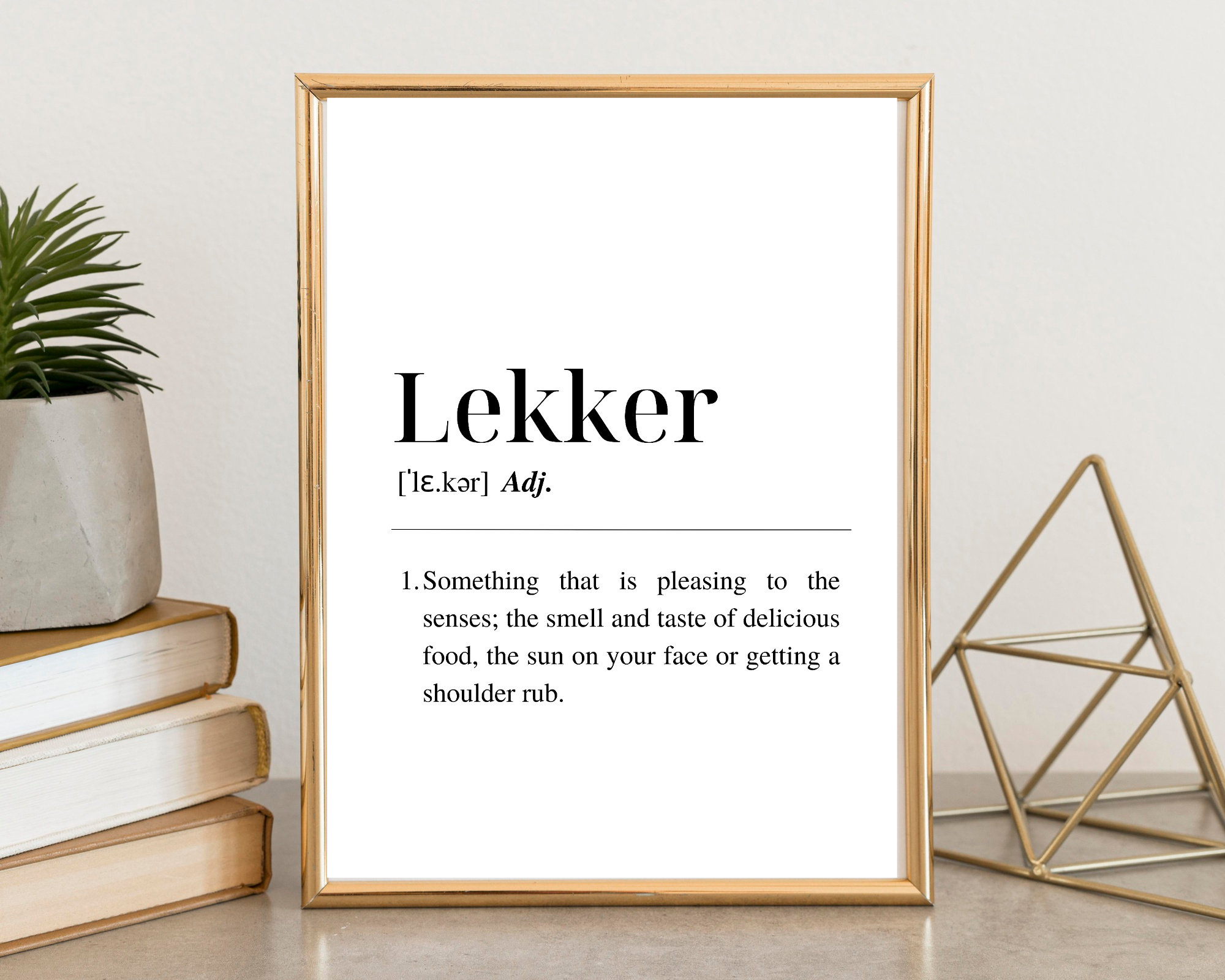 Lekker Definition Print Dutch Printable Art Dictionary Print Dutch Word ...