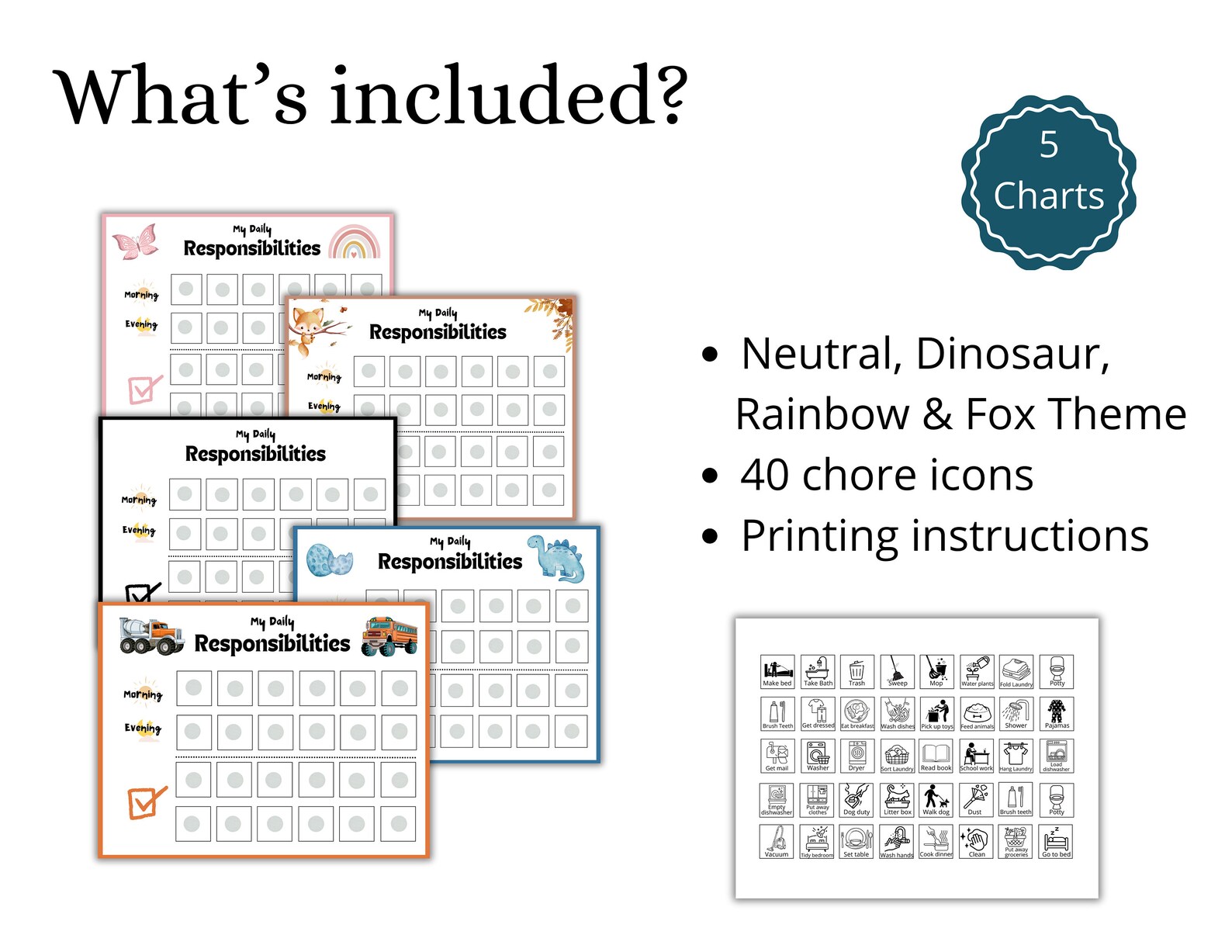 Kids Daily Schedule Bedtime Routine Preschool Calendar Toddler Chore ...