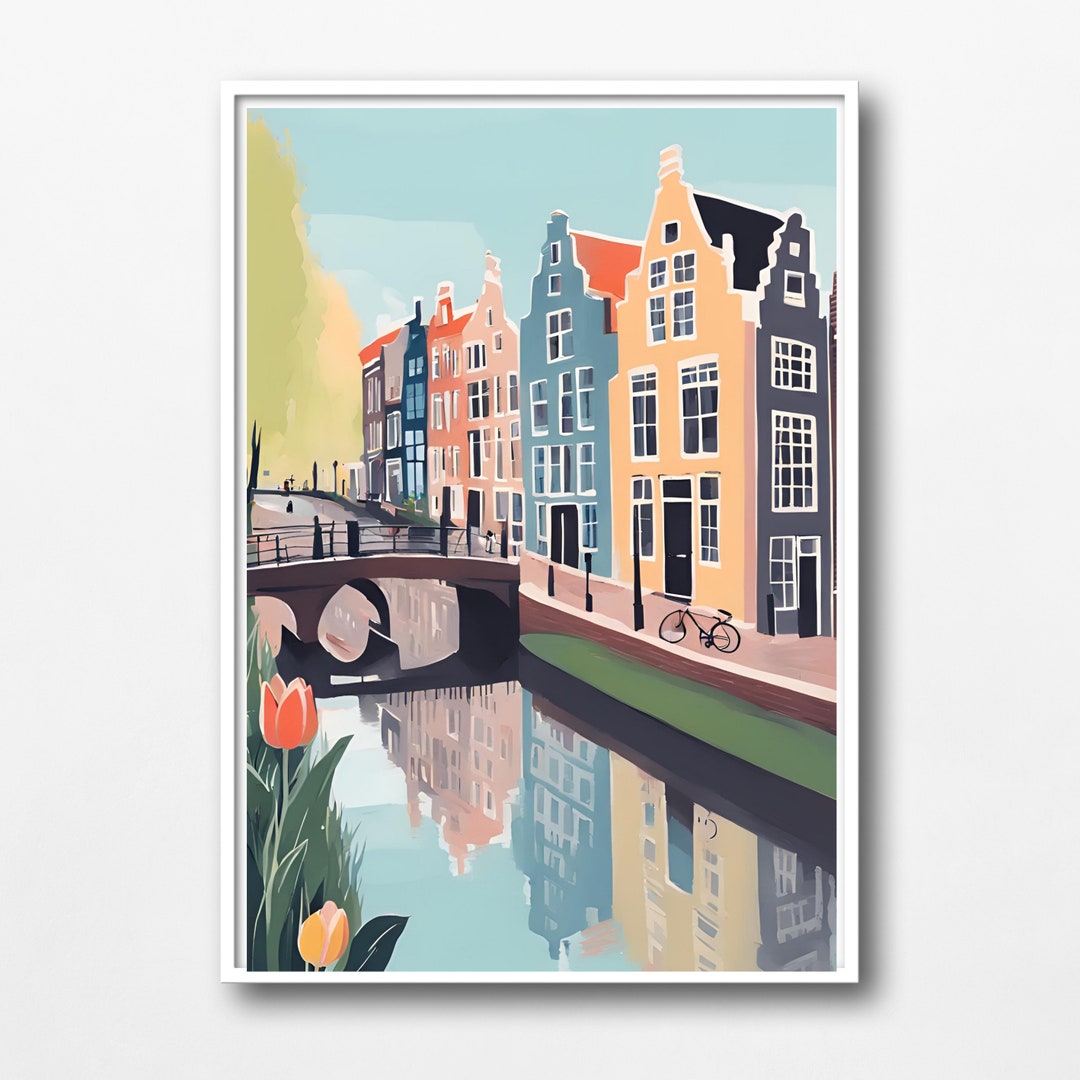 Amsterdam Wall Art Dutch Printable Art Amsterdam Poster Amsterdam Gift ...