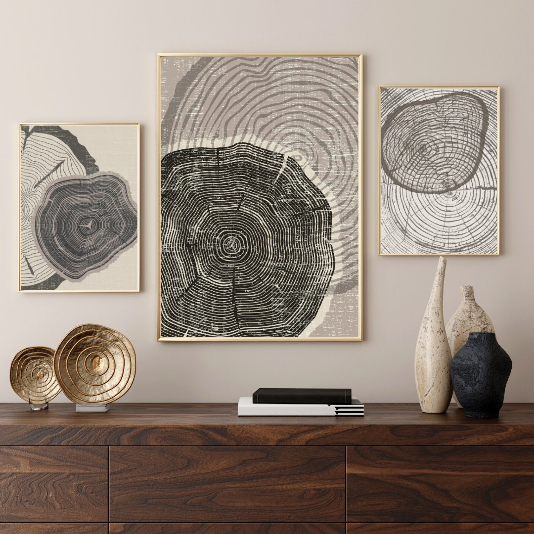 Tree Ring Printable Tree Stump Prints Digital Print Tree Ring Print ...