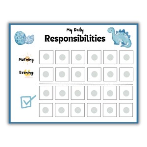 Bedtime Routine Kids Daily Schedule Editable Chore Chart Morning ...