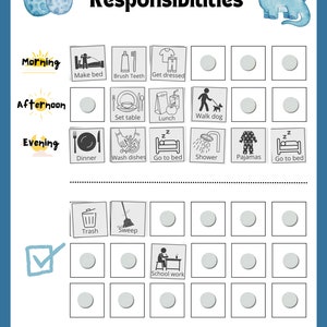 Kids Daily Schedule Kids Chore Chart Bedtime Routine Preschool Calendar ...