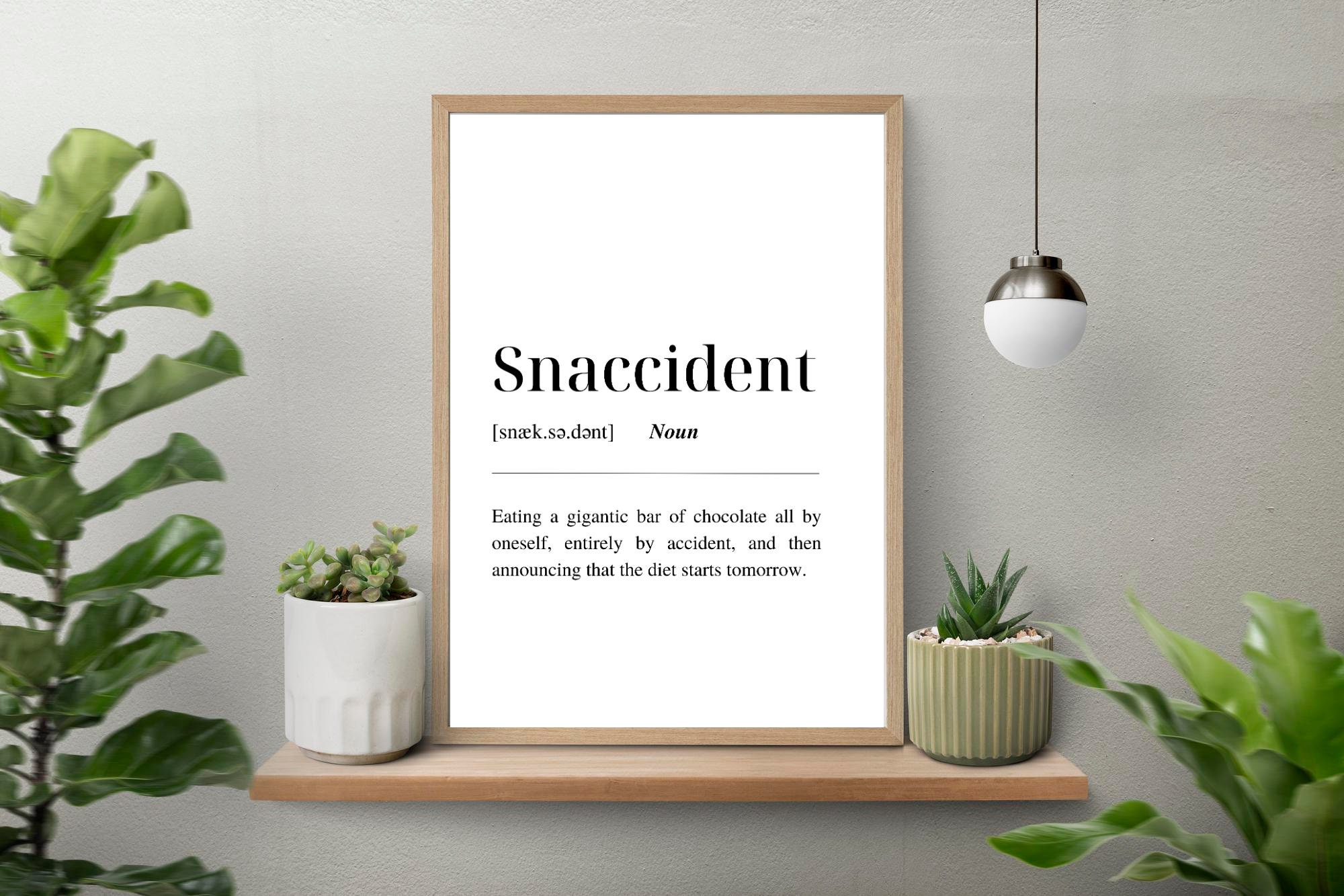 Snaccident Definition Print Snaccident Printable Art Dictionary Print ...