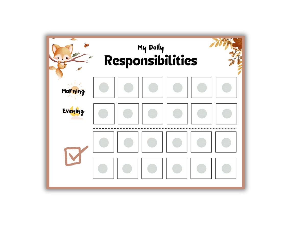 Bedtime Routine Kids Daily Schedule Editable Chore Chart Morning ...