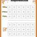Kids Daily Responsibilities Chart | Visual Schedule (PDF Pattern) - Etsy