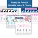 Bedtime Routine, Kids Daily Schedule, Editable Chore Chart Unicorns ...