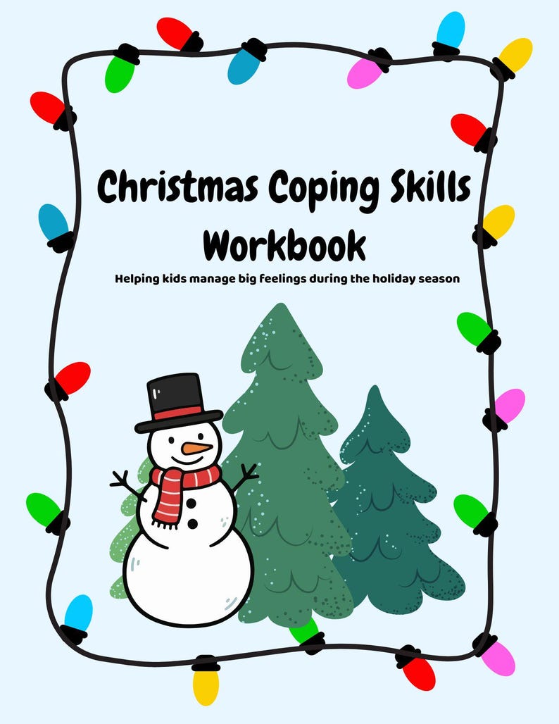 Christmas Coping Skills Workbook - Etsy UK