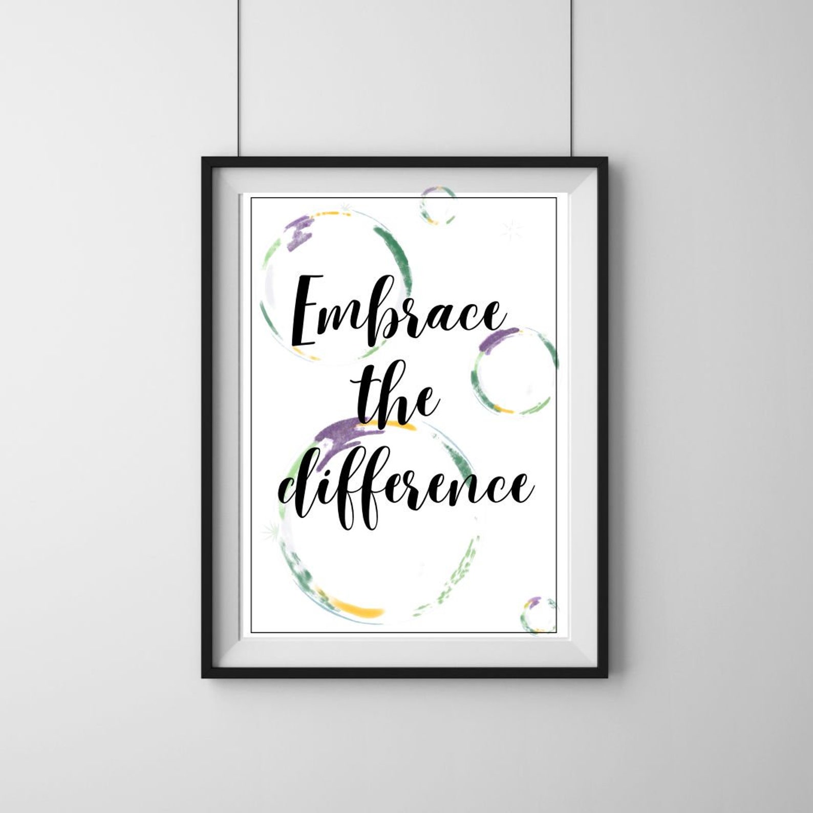 Embrace Your Difference Poster - Etsy