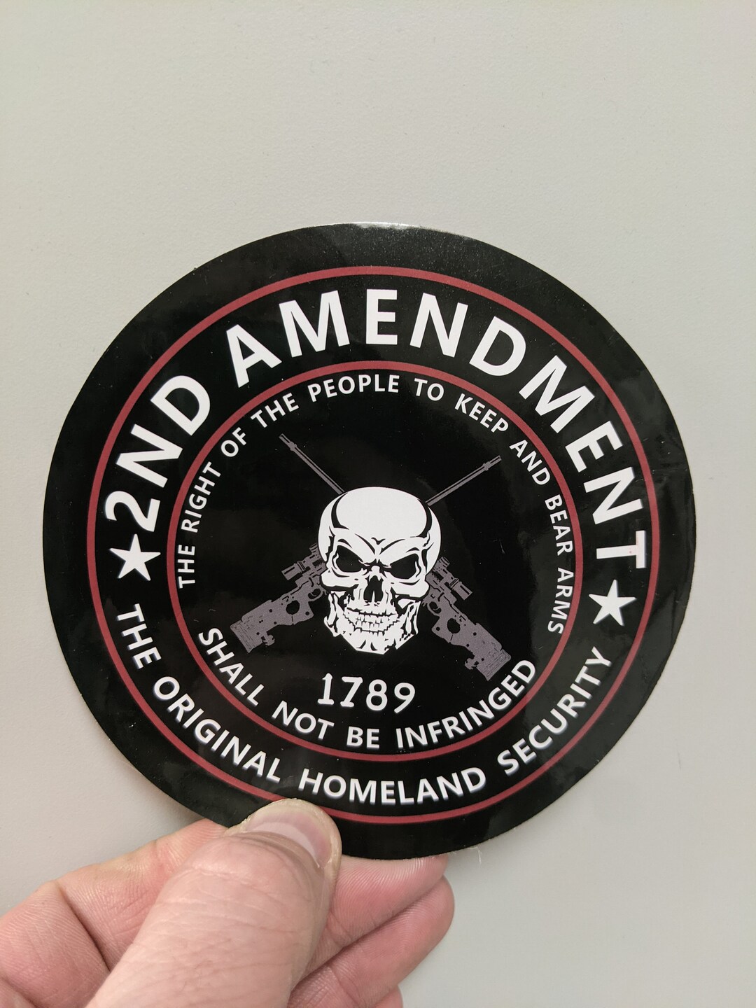 4-pack 2nd Amendment Skull Sticker 4.5" Waterproof - Etsy