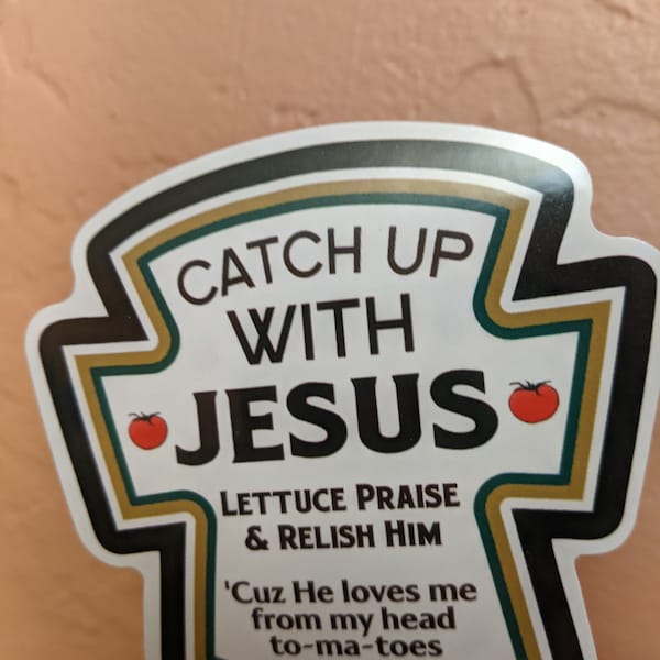 Jesus Catch up Sticker - Etsy