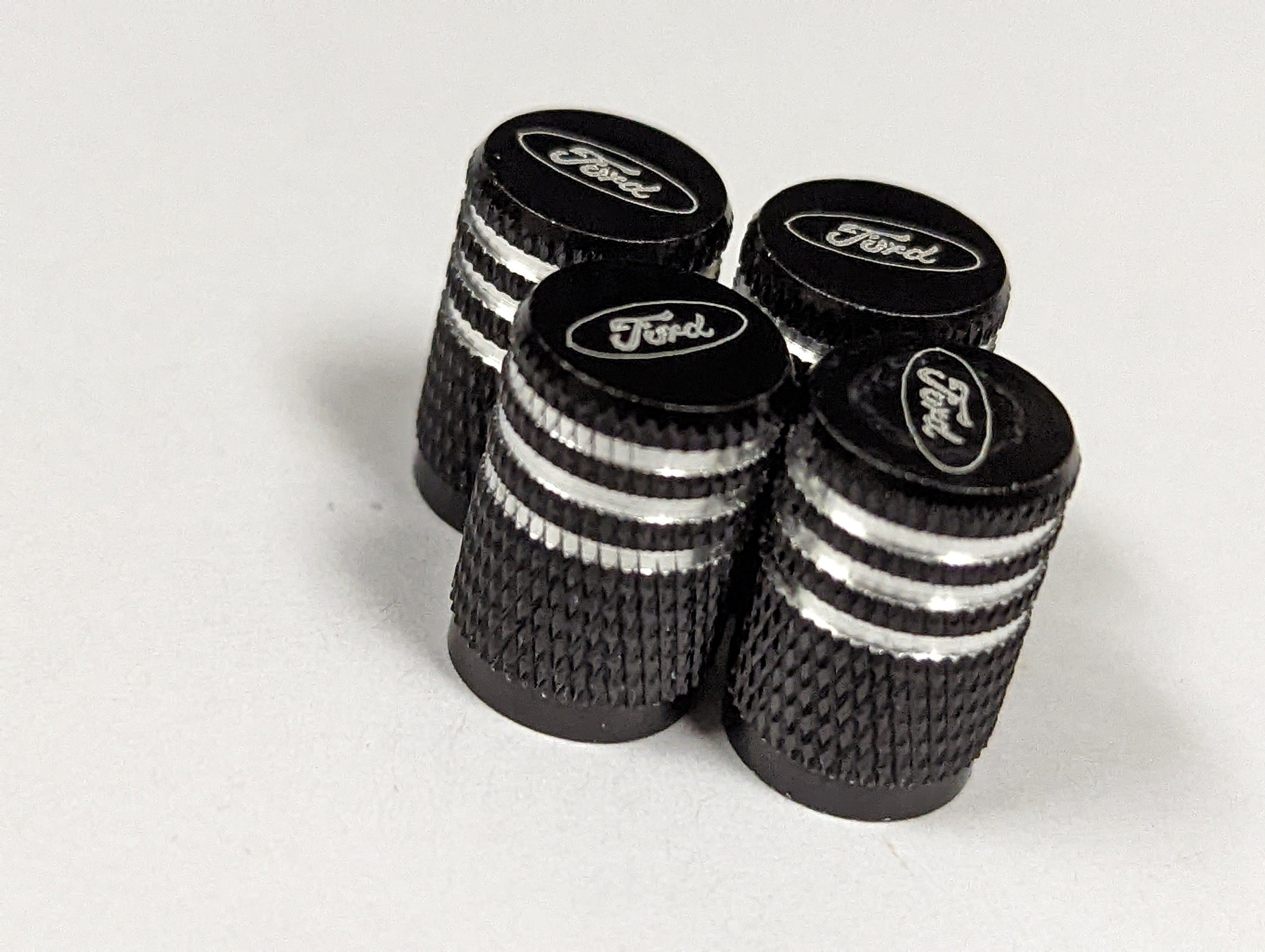 Set of 4 Ford Black Aluminum Valve Stem Cap Set Universal - Etsy