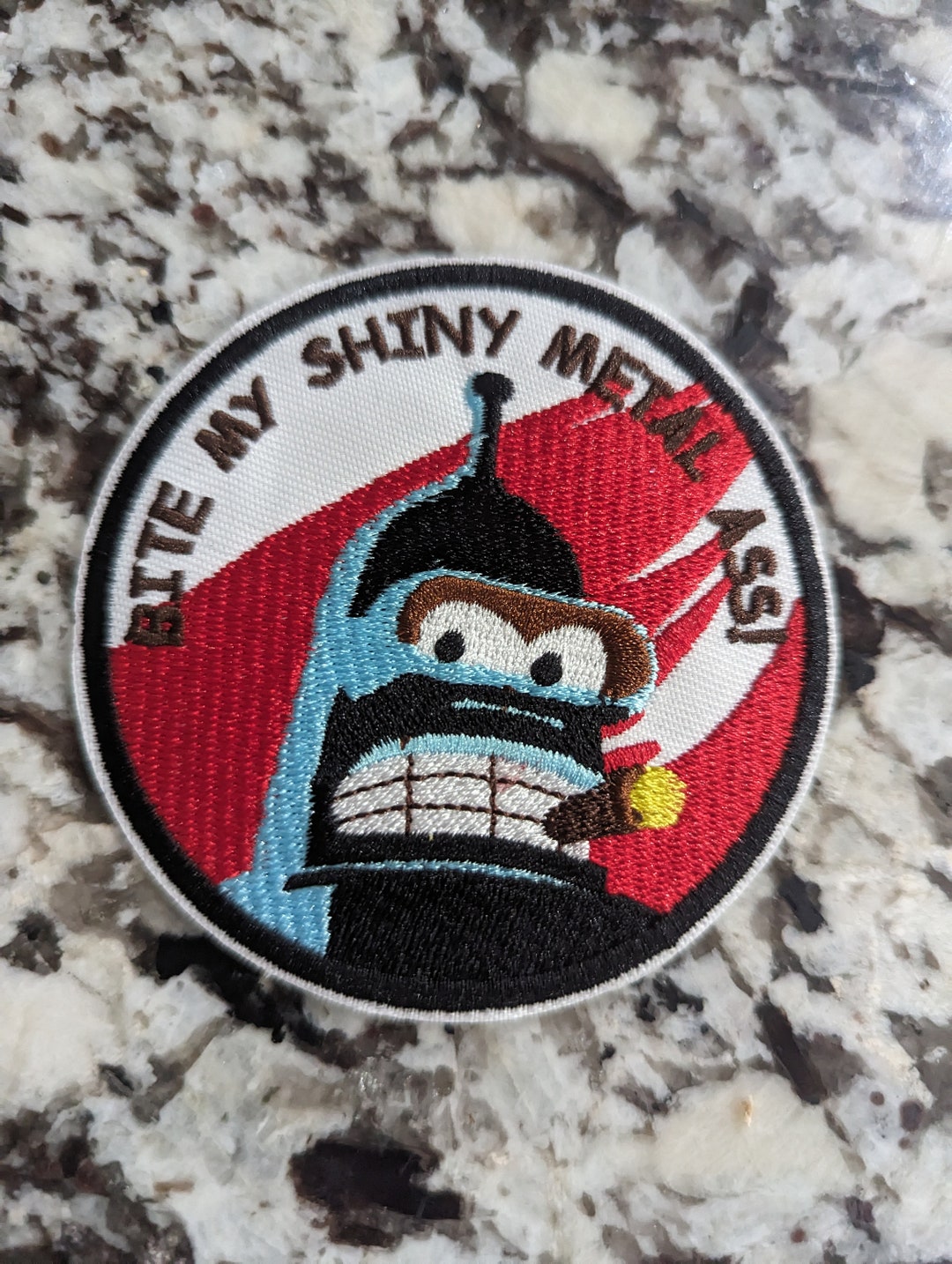 Funny Robot Bite My Embroidered Iron-on Patch 3" Wide - Etsy